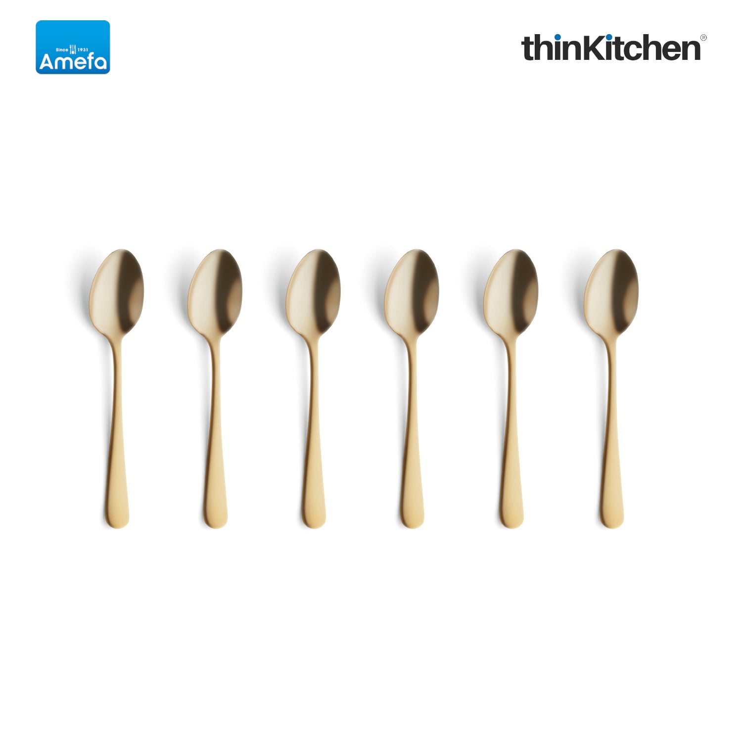 Buy Amefa Austin Stainless Steel Mocca Spoon Set 6 Pieces Online at ...