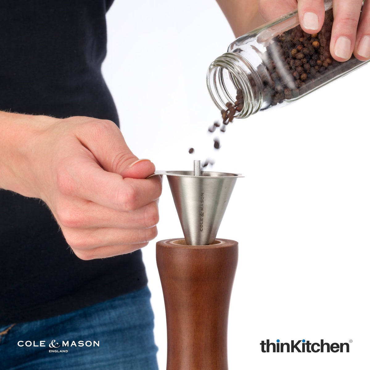 Cole & Mason Precision Manual Wood Capstan Forest Pepper, 315mm